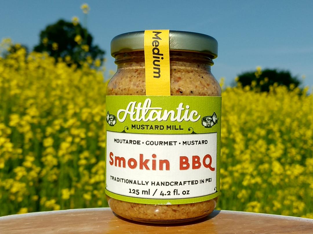 Smokin BBQ Mustard - Atlantic Mustard mill